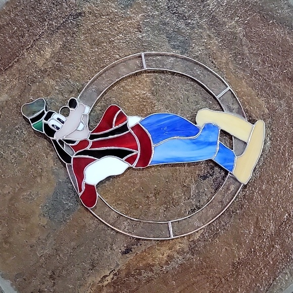 Other | Vintage Stained Glass Goofy Suncatcher | Poshmark